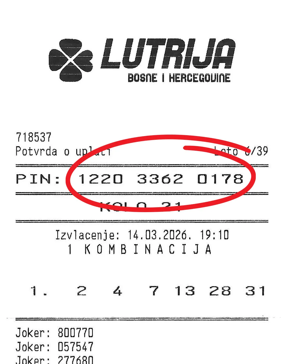 Ludi za Lotom – Lutrija BiH